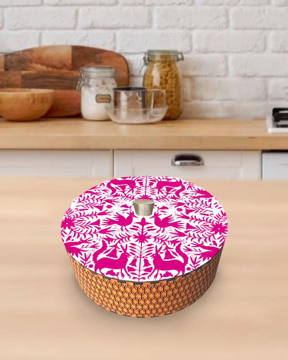 TORTILLERO MADERA TENANGOS ROSA MEXICANO - Caracol Púrpura